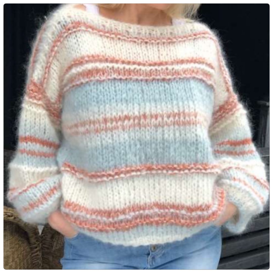 Leslie genser - Flamingo Garn og Hobby